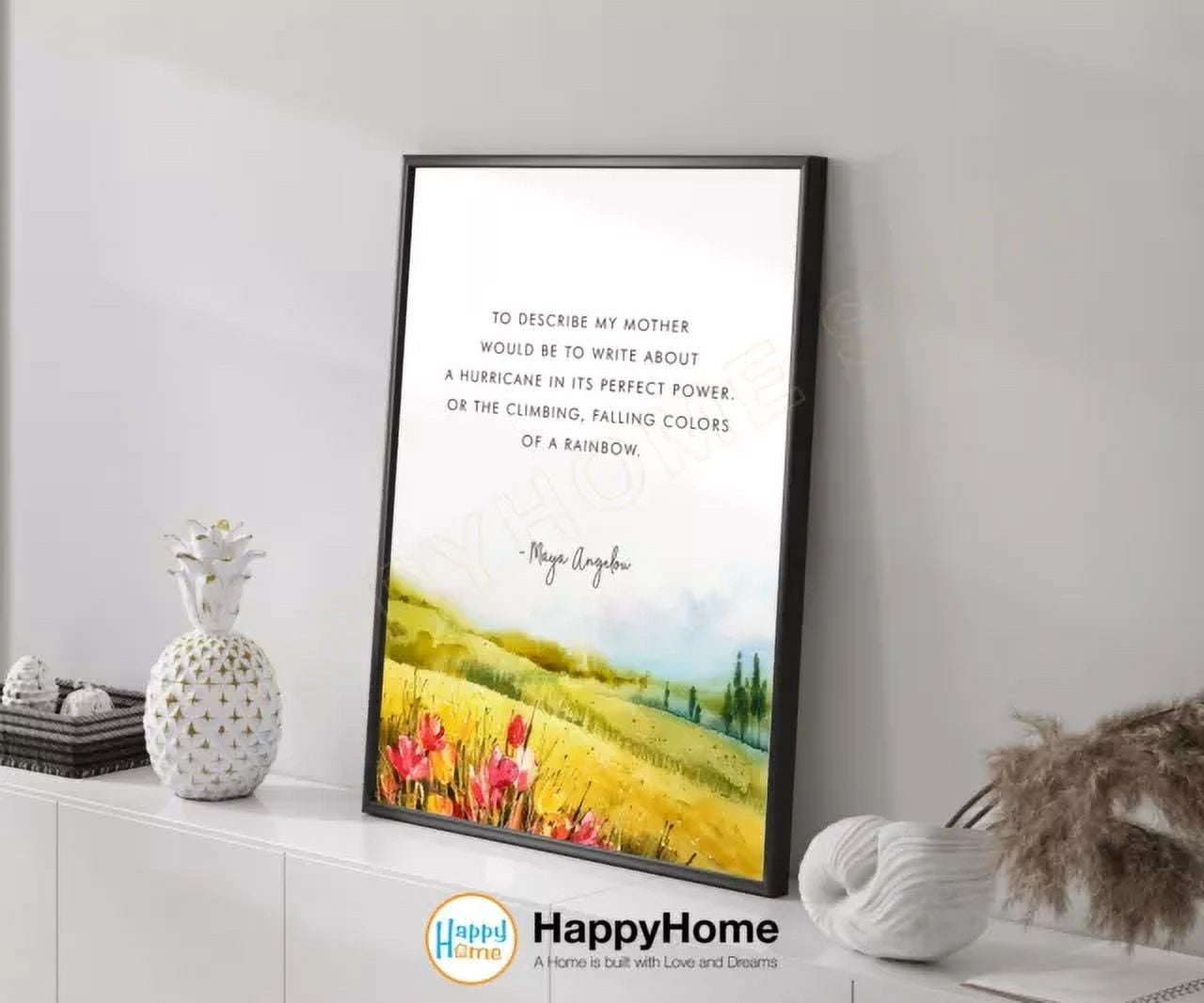 Kna Prints - Maya Angelou Saying Wall Art To Describe My Mother Quotes ...