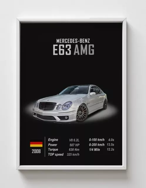 Kna Prints - Mercedes Benz Poster, Mercedes Poster, Amg, E63, W211 ...