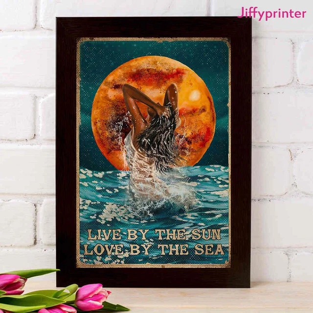 Kna Prints - Mermaid Live By The Sun Love By The Sea Blood Moon Prints ...