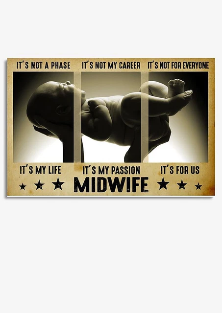 Kna Prints - Midwife Baby Birth Wall Art For Mothers Day Gift Wall Art ...