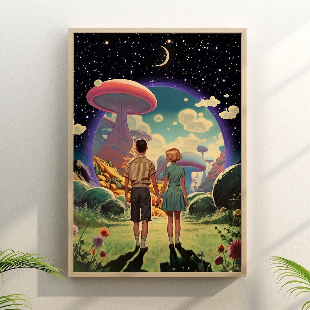 Kna Prints - Mind Opening Trip V2 Poster, Home Decor, Vintage Poster ...