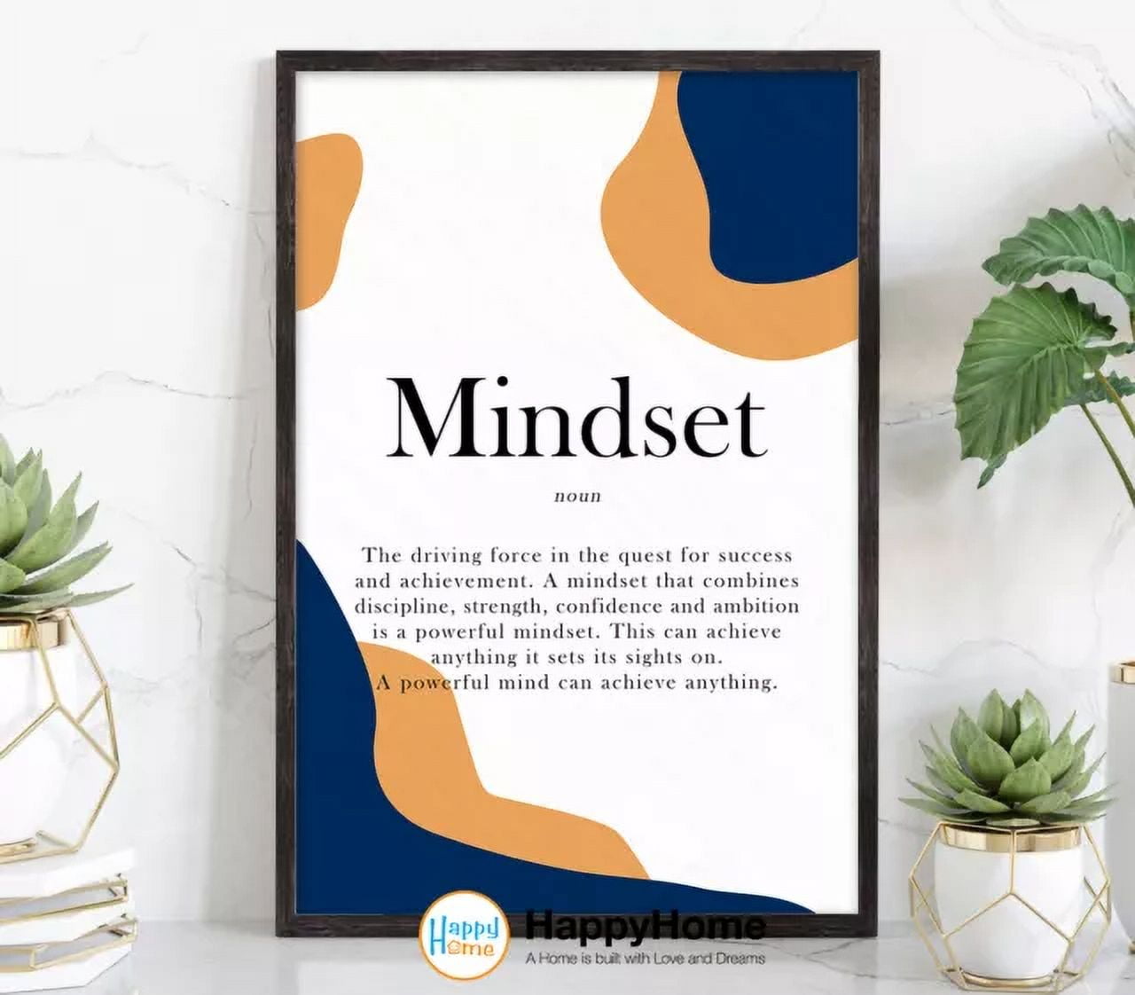 Kna Prints - Mindset Definition Wall Art Motivational Poster ...