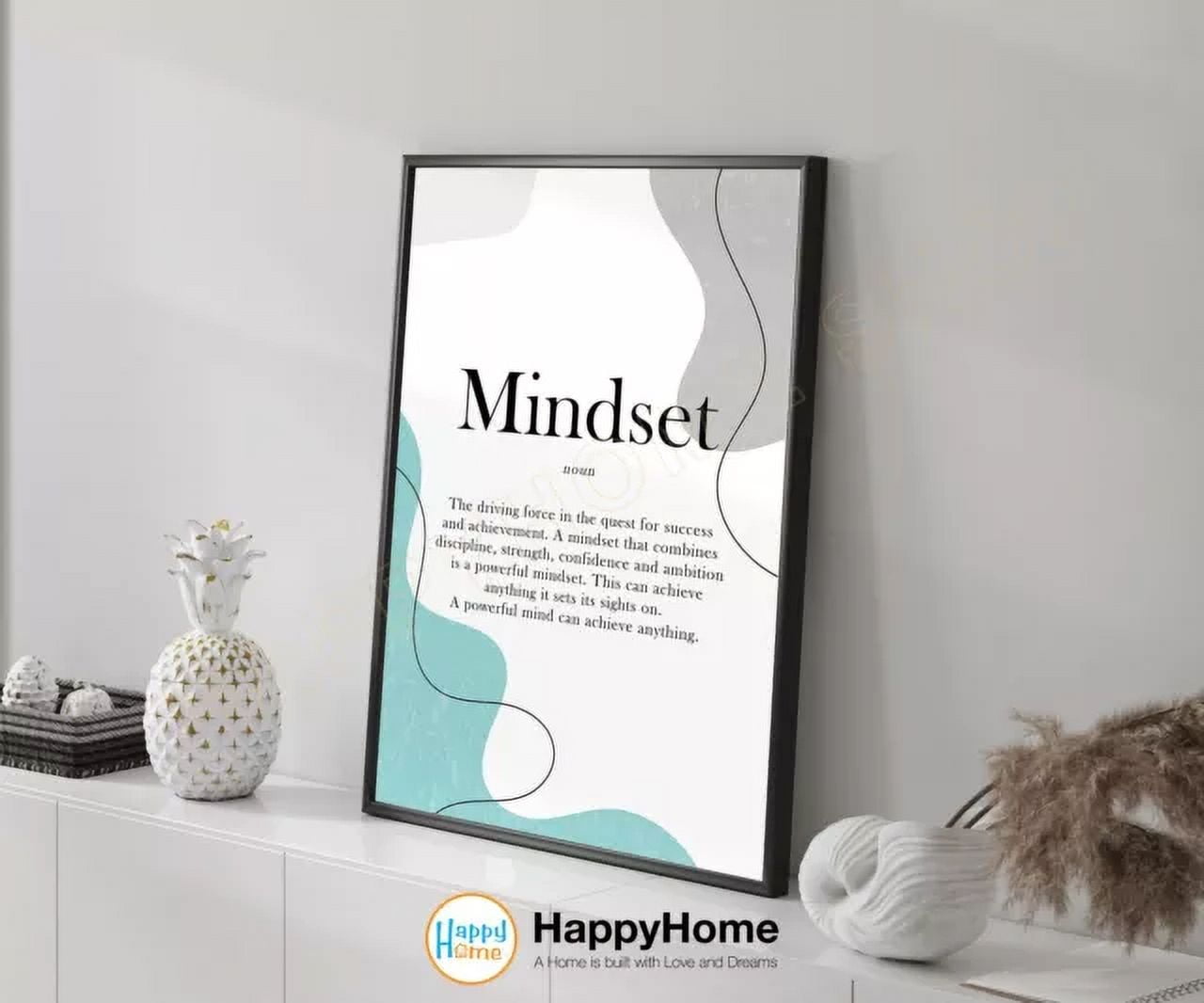 Kna Prints - Mindset Definition Wall Art Motivational Poster ...