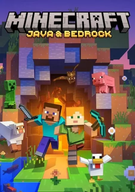 Kna Prints - Minecraft: Java & Bedrock Edition Pc (Ww) Poster For Home Decor, Living Room ...