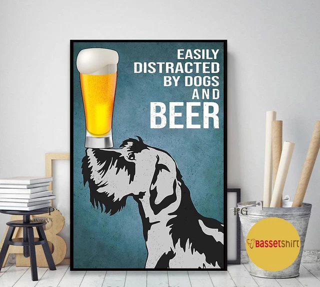 Kna Prints - Miniature Schnauzer Easily To Distracted By Dogs And Beer ...