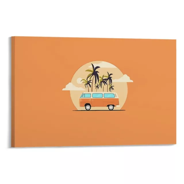 Kna Prints - Minibus Urban Landscape Beaches Scenery Poster Home Decor ...