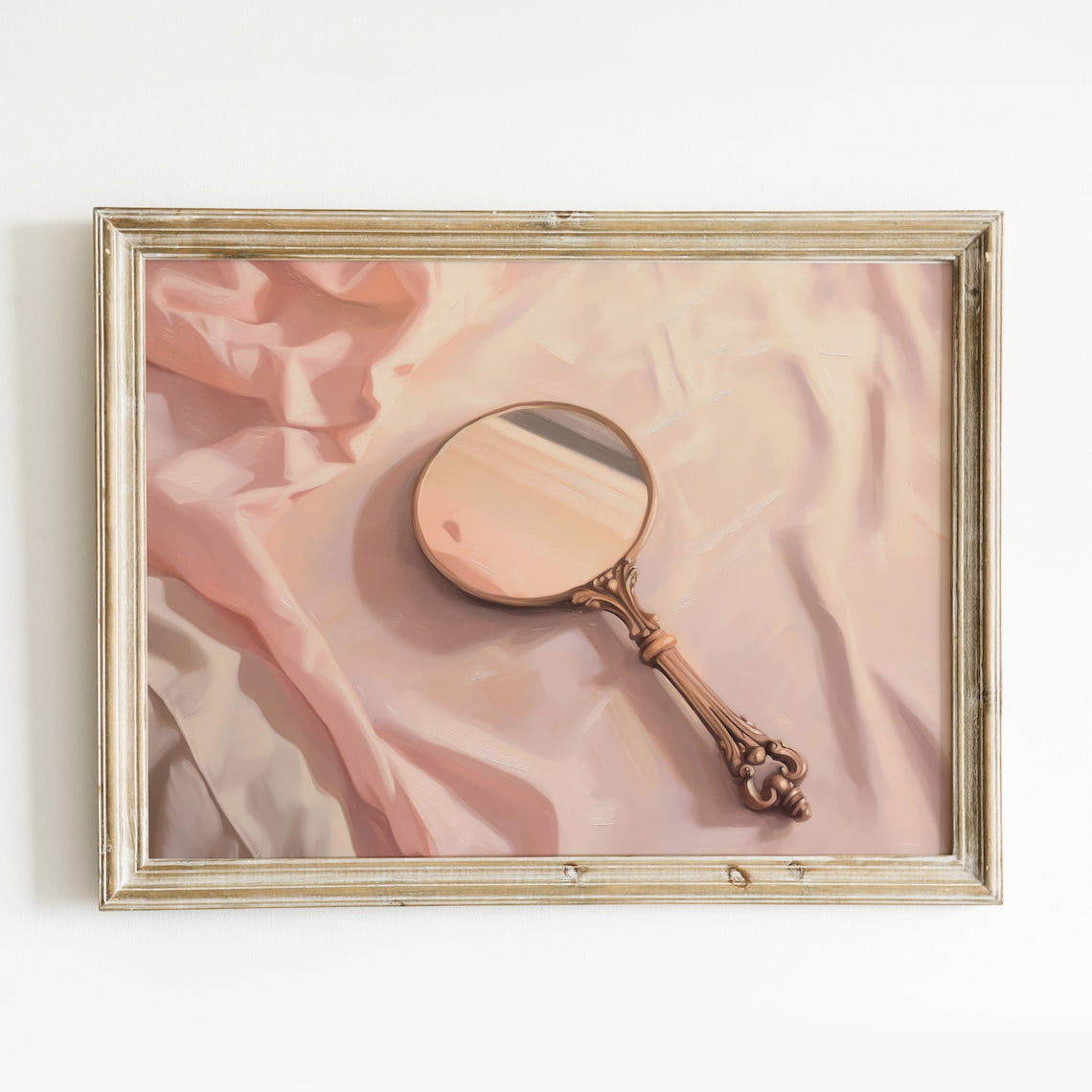 Kna Prints - Mirror On Bed Wall Art, Vintage Coquette Aesthetic Print ...