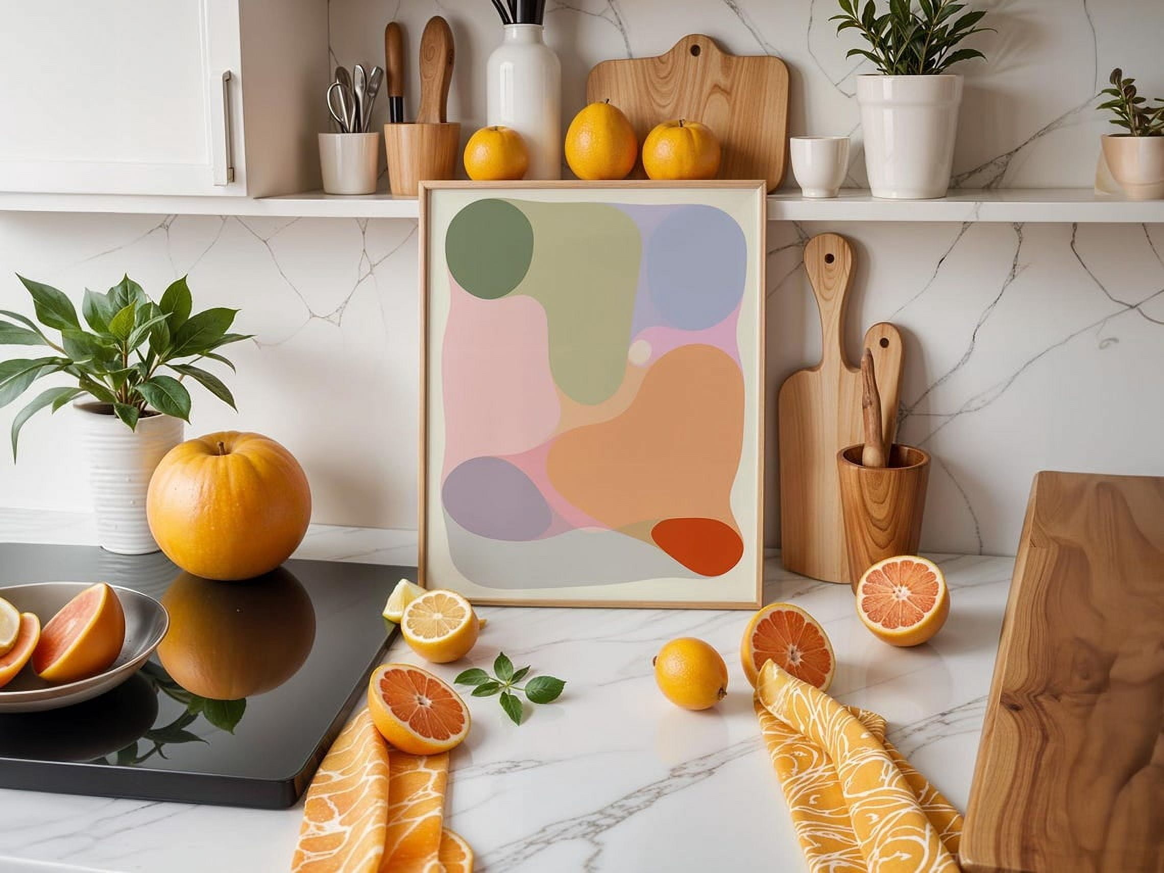 Kna Prints - Modern Colorful Pastel Poster, Abstract Organic Shape ...