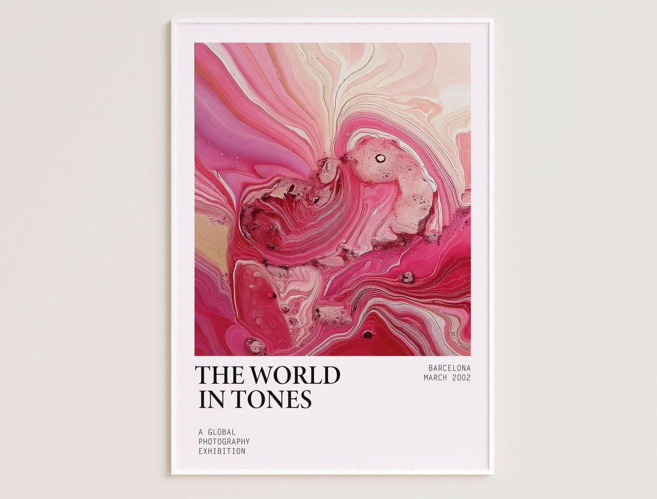 Kna Prints - Modern Pink Barcelona 2002 Exhibition Poster, Large ...