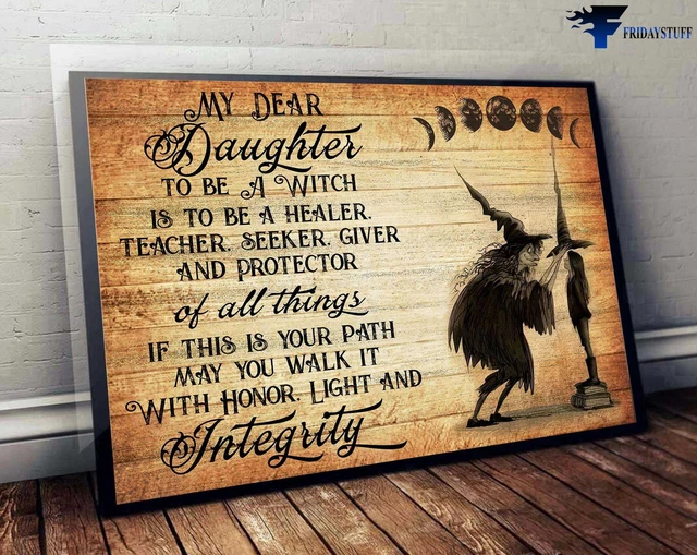 Kna Prints - Mom And Daughter, Witch - My Dear Daughter, To Be A Witch ...