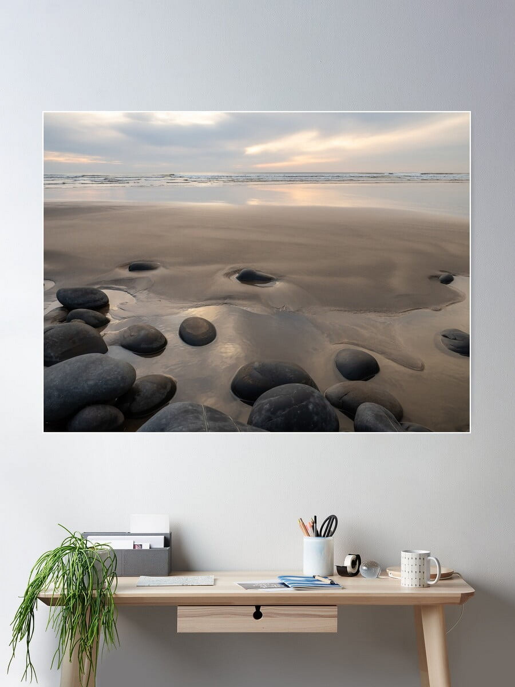Kna Prints - Moody Beach Sunset For Home Decor, Living Room, Bedroom ...