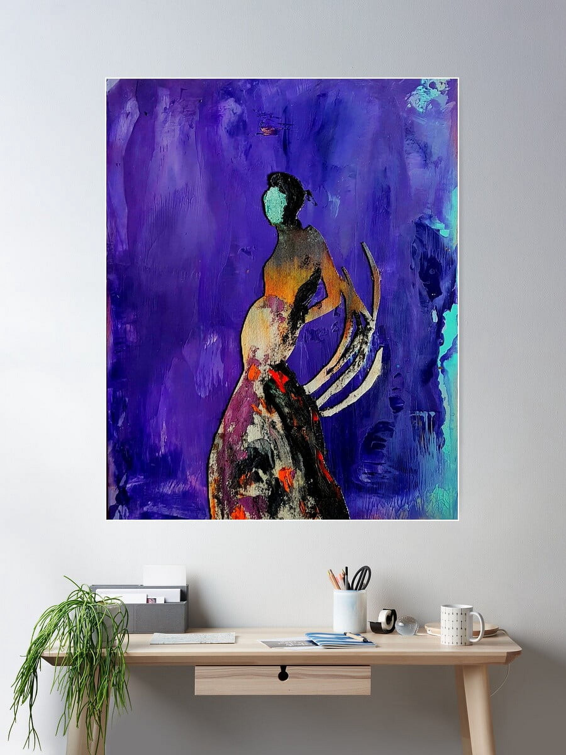 Kna Prints - Moody Lady Poster , UNFRAMED-8x12 - Walmart.com