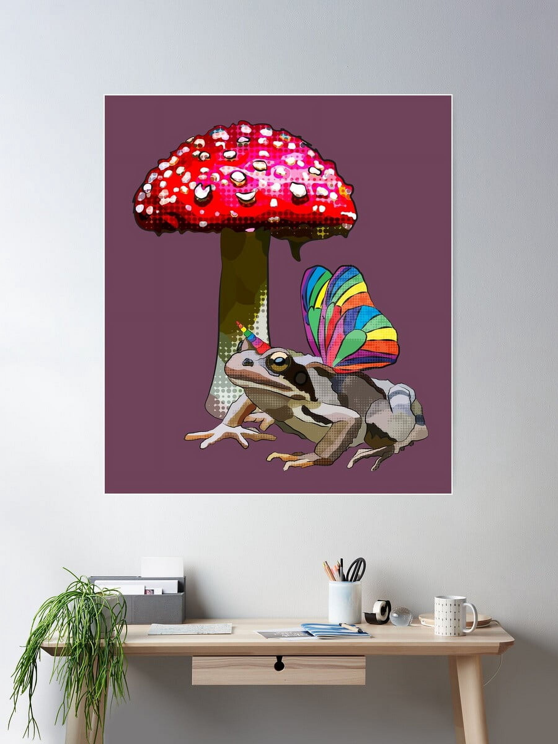 Kna Prints - Moody Magic Toad Under Toadstool By Beefoxtree (Fig Poster ...