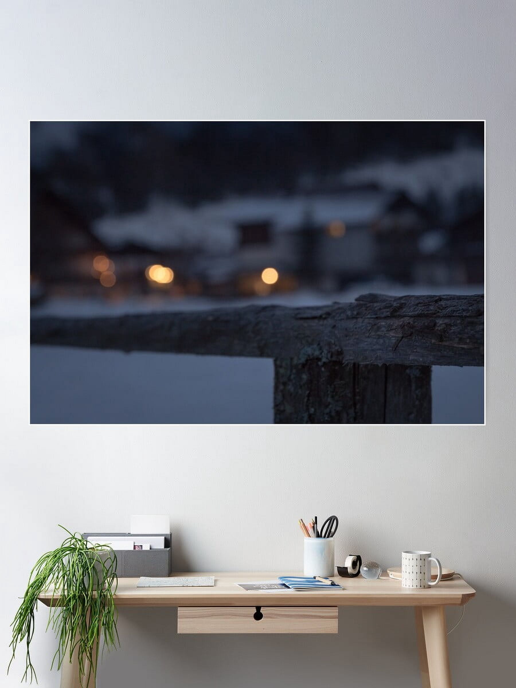 Kna Prints - Moody Winter Railing Poster, UNFRAMED-8x12 - Walmart.com