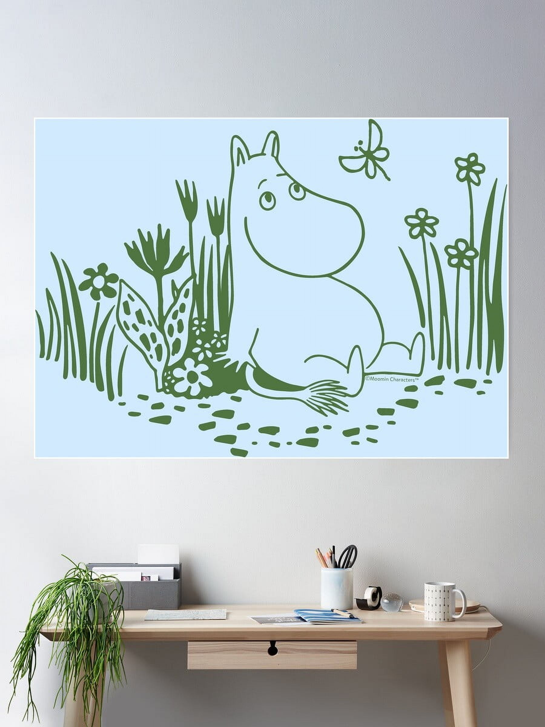 Kna Prints - Moomin Moomintroll Relaxing In The Garden Poster ...
