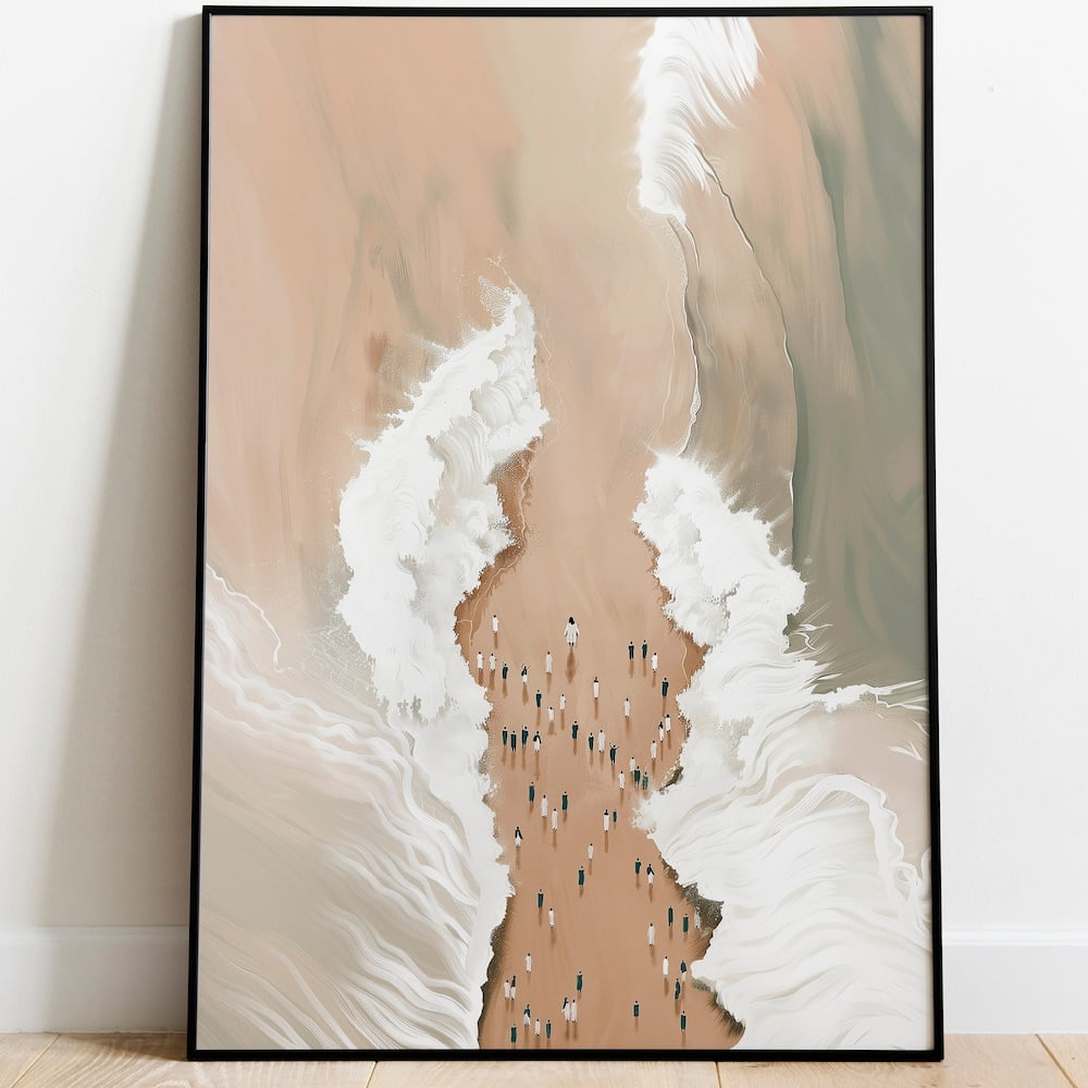 Kna Prints - Moses Parting The Red Sea Wall Art, Crossing The Red Sea ...