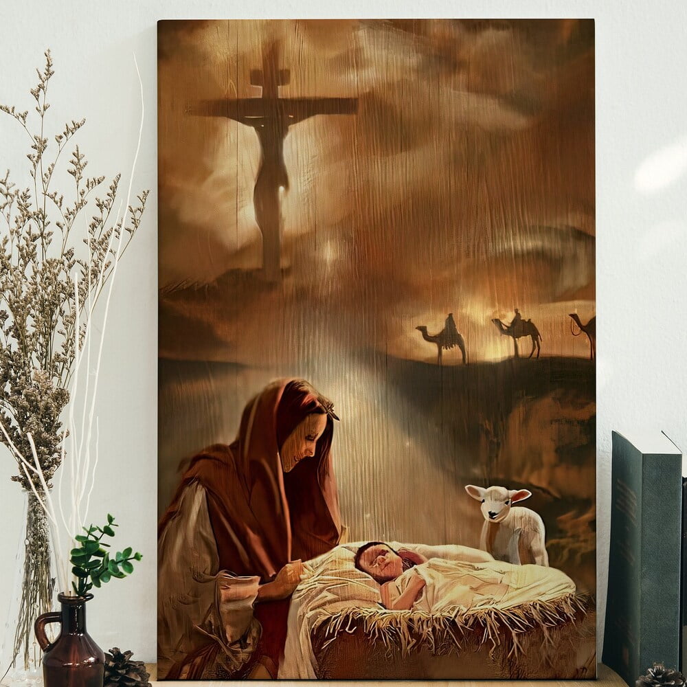Kna Prints - Mother And Baby Under The Light Of Jesus Christ Poster ...