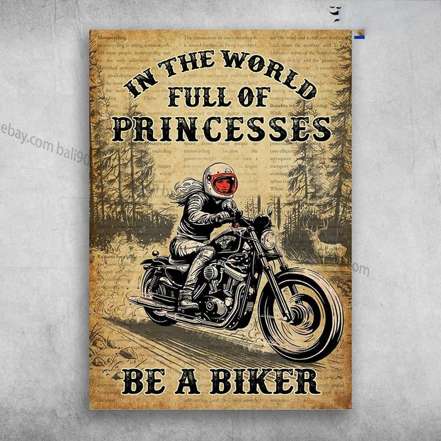 Kna Prints - Motorcycle Lady, Racer Motorbike - In The World, Full Of ...