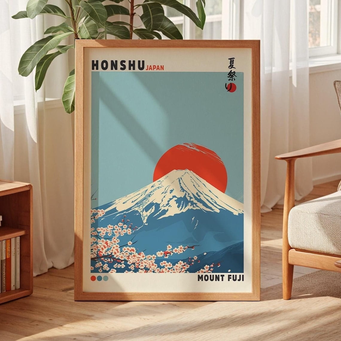 Kna Prints - Mount Fuji Japanese Wall Art, Japandi Art, Japandi Print ...