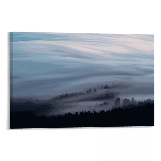 Kna Prints - Mount Tamalpais Fog Wave Cute Anima Poster Wall Art ...