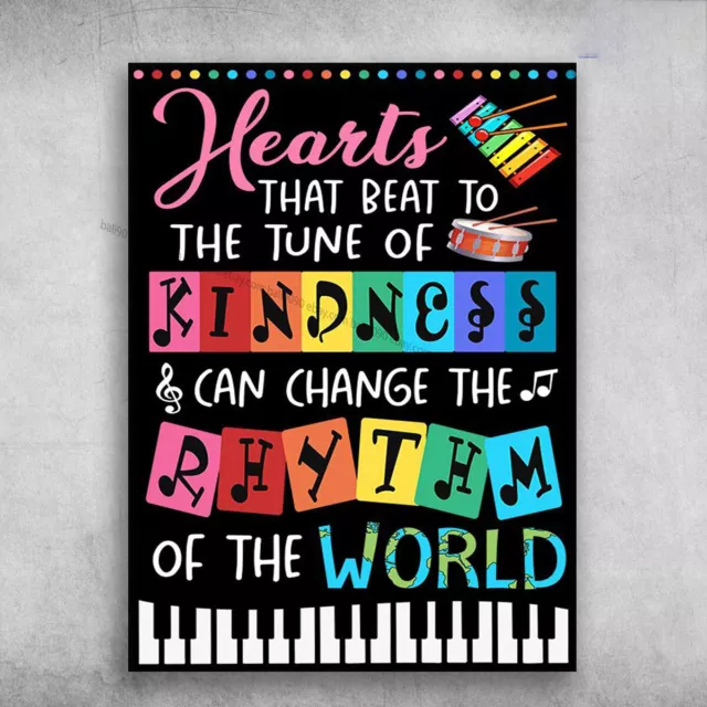 Kna Prints - Music Class, Music Poster, Hearts That Beat To The Tune Of ...