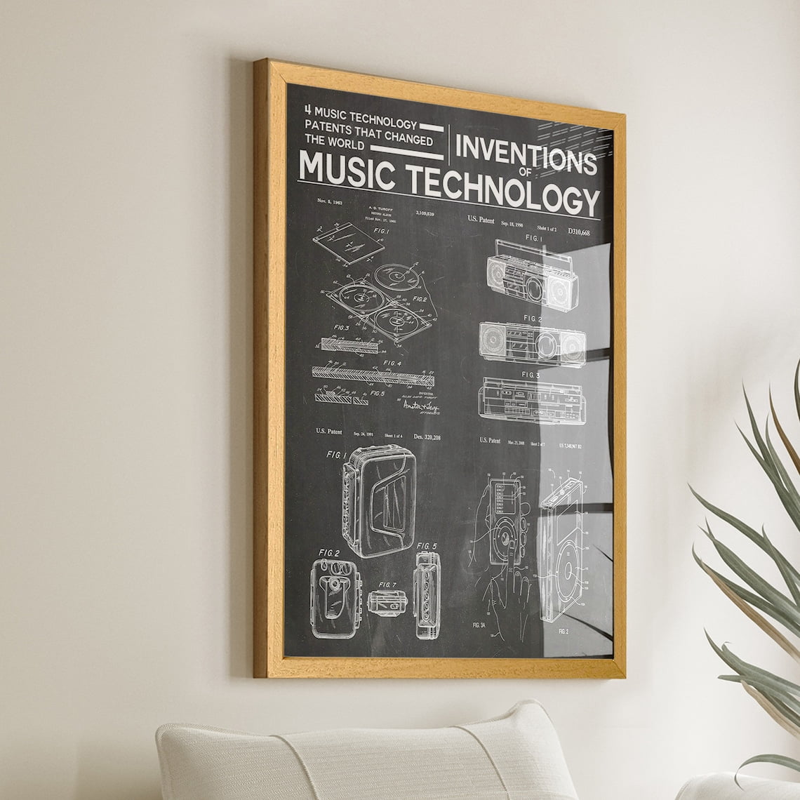 Kna Prints - Music Technology Evolution Posters - Music Invention ...