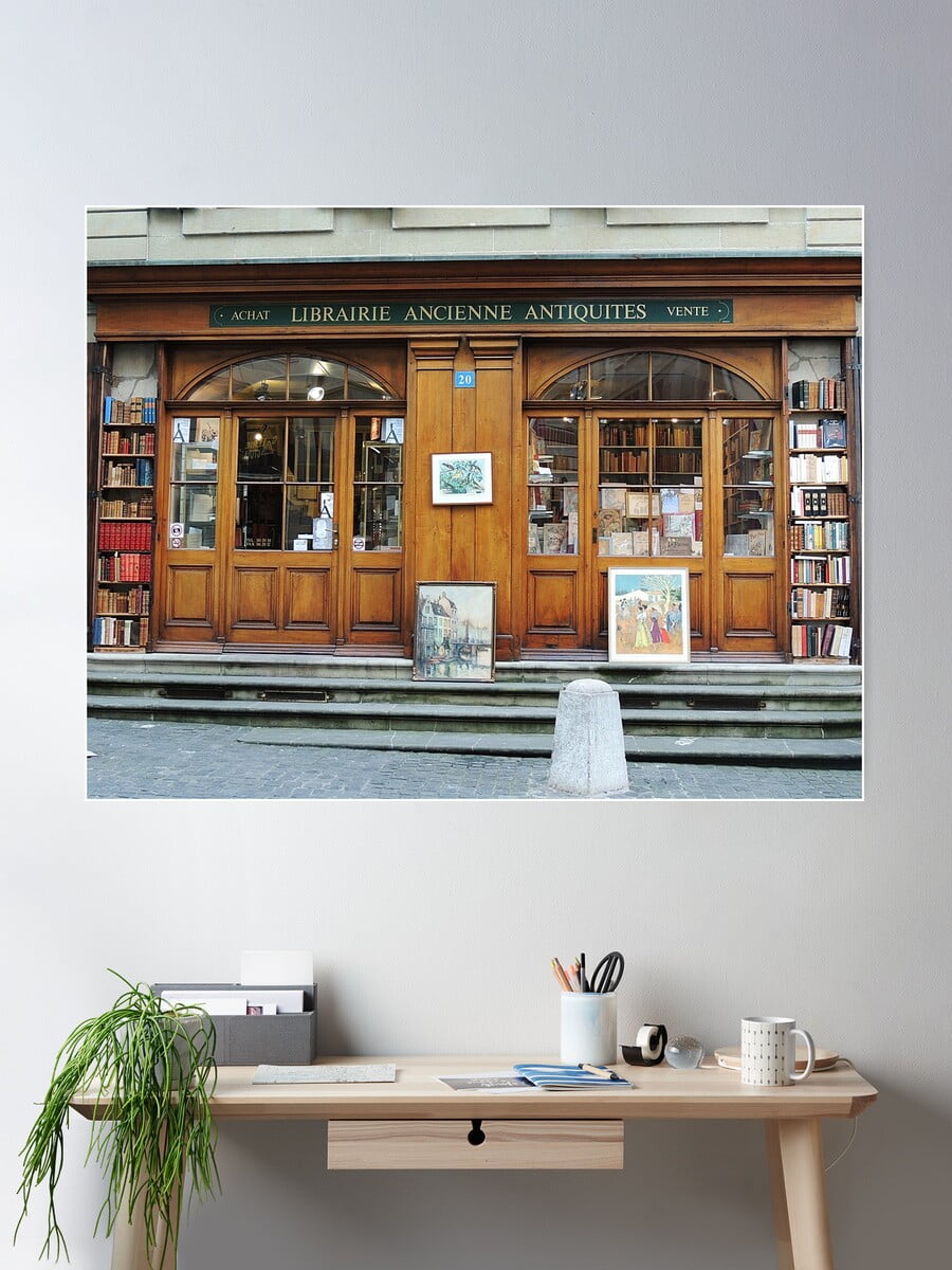 Kna Prints - My Favourite Bookshop Poster, UNFRAMED-12x18 - Walmart.com