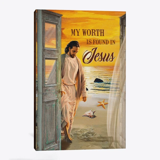 Kna Prints - My Worth Isound In Jesus God Prints - Jesus Christ Art Hri ...