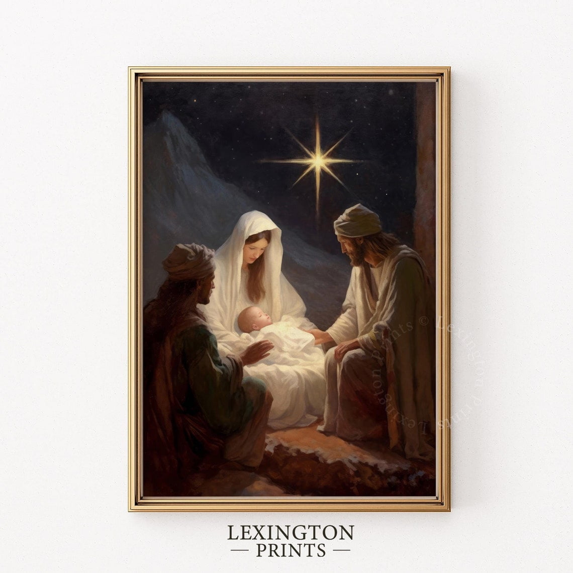 Kna Prints - Nativity Christian Wall Art Christian Nativity Wall Art ...