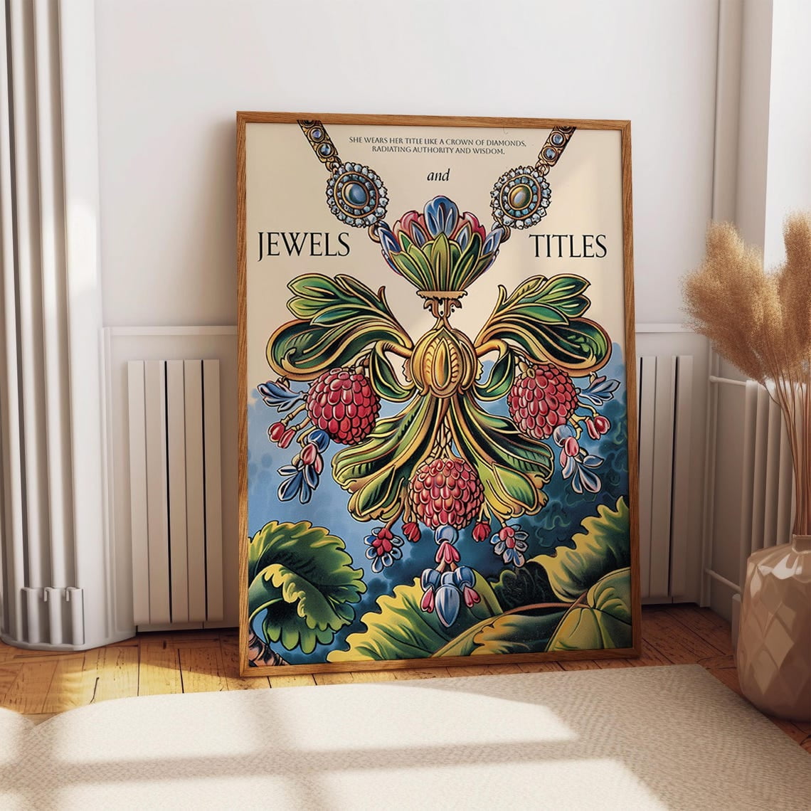 Kna Prints - Necklace Wall Art - Jewels And Titles Art Printornate ...