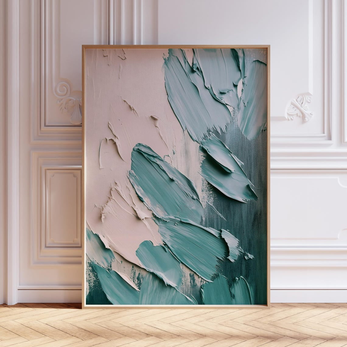 Kna Prints - Neutral Sage Green Textured Wall Art, Japandi Wall Art ...