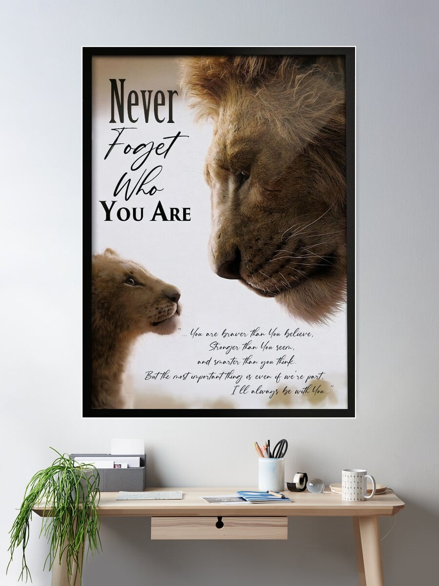 Kna Prints - Never Forget Who You Are Poster , UNFRAMED-12x18 - Walmart.com