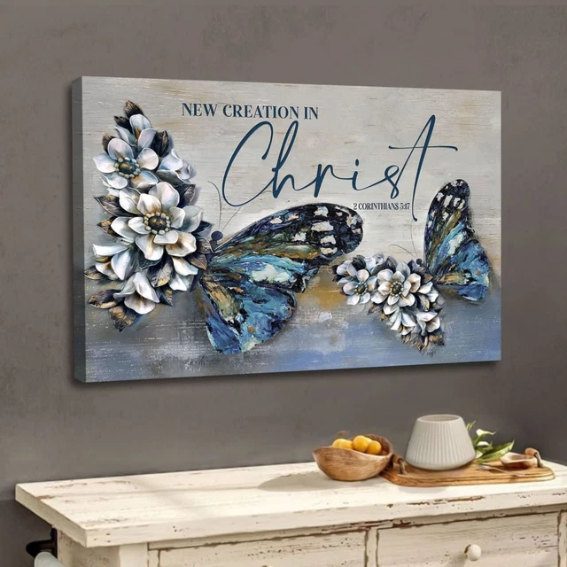 Kna Prints - New Creation In Christ Wall Art Butterflies Cchristian ...