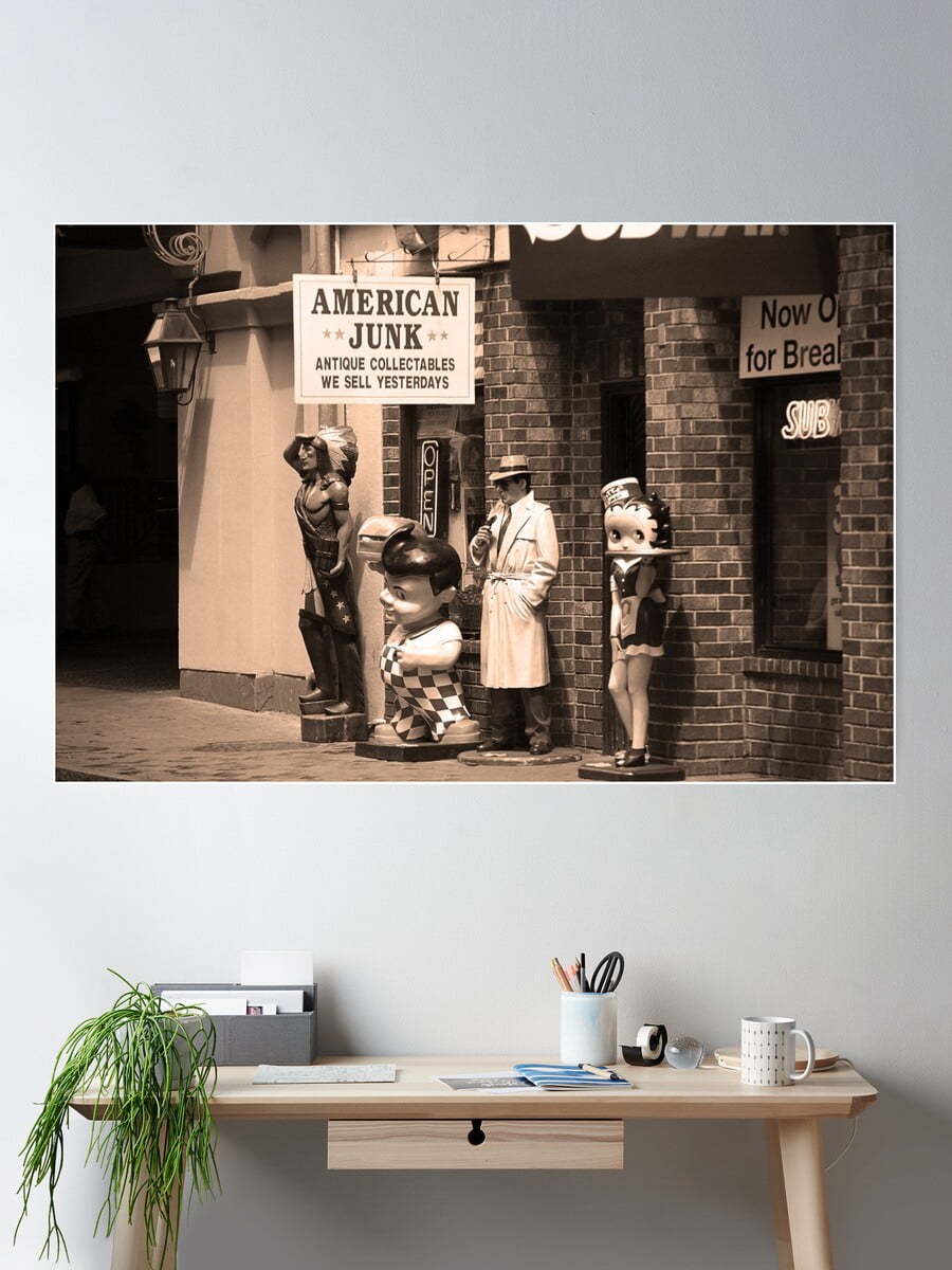 Kna Prints - New Orleans Shop Poster Wall Art, Modern Wall Decor For ...