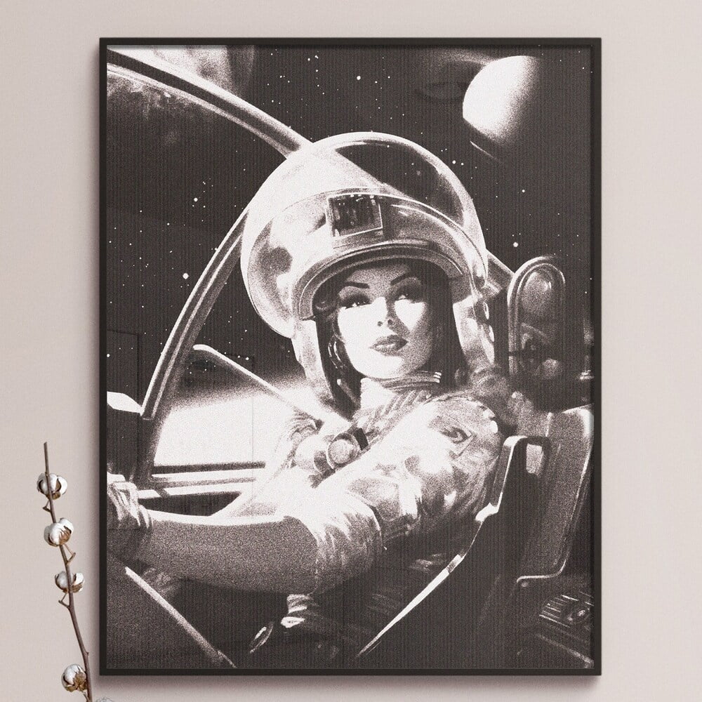 Kna Prints - Next Stop Mars, Digital Download, Retro Futurism, Vintage ...