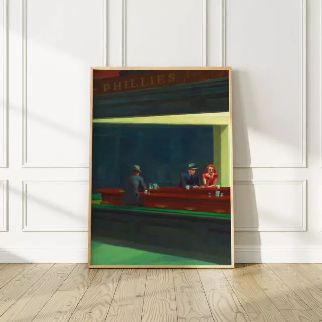 Kna Prints - Nighthawks Painting By Edward Hopper | High Resolution ...