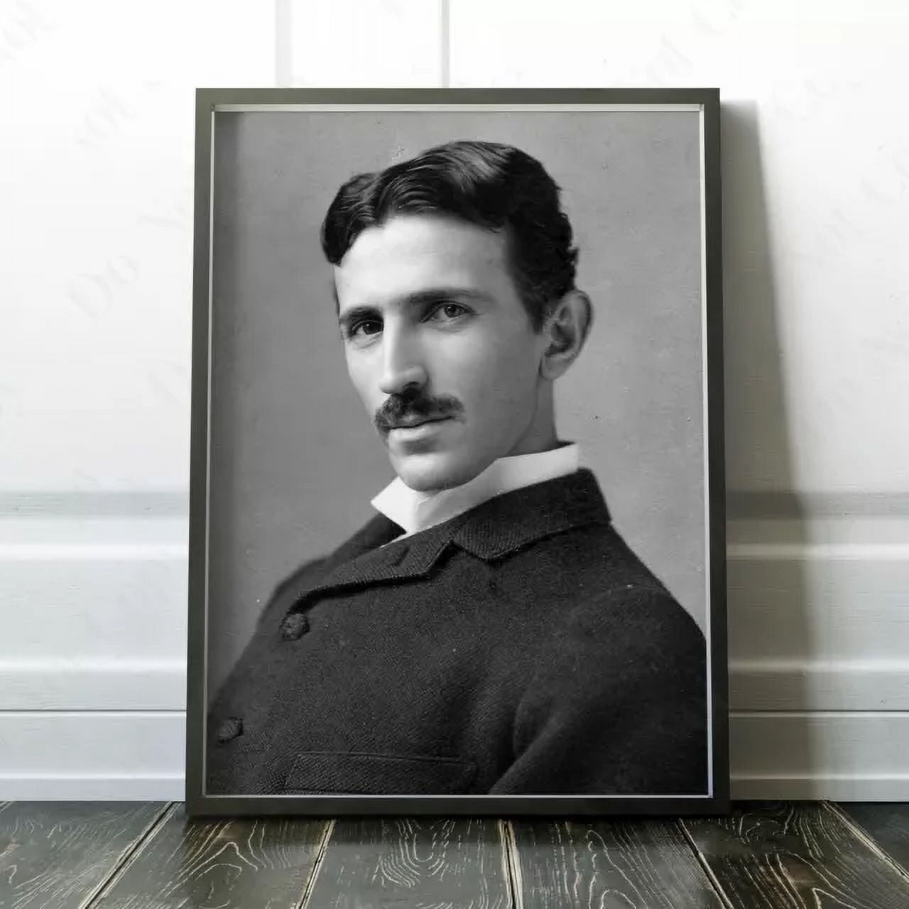 Kna Prints - Nikola Tesla Portrait 1800S 1900S Iconic Black & White ...