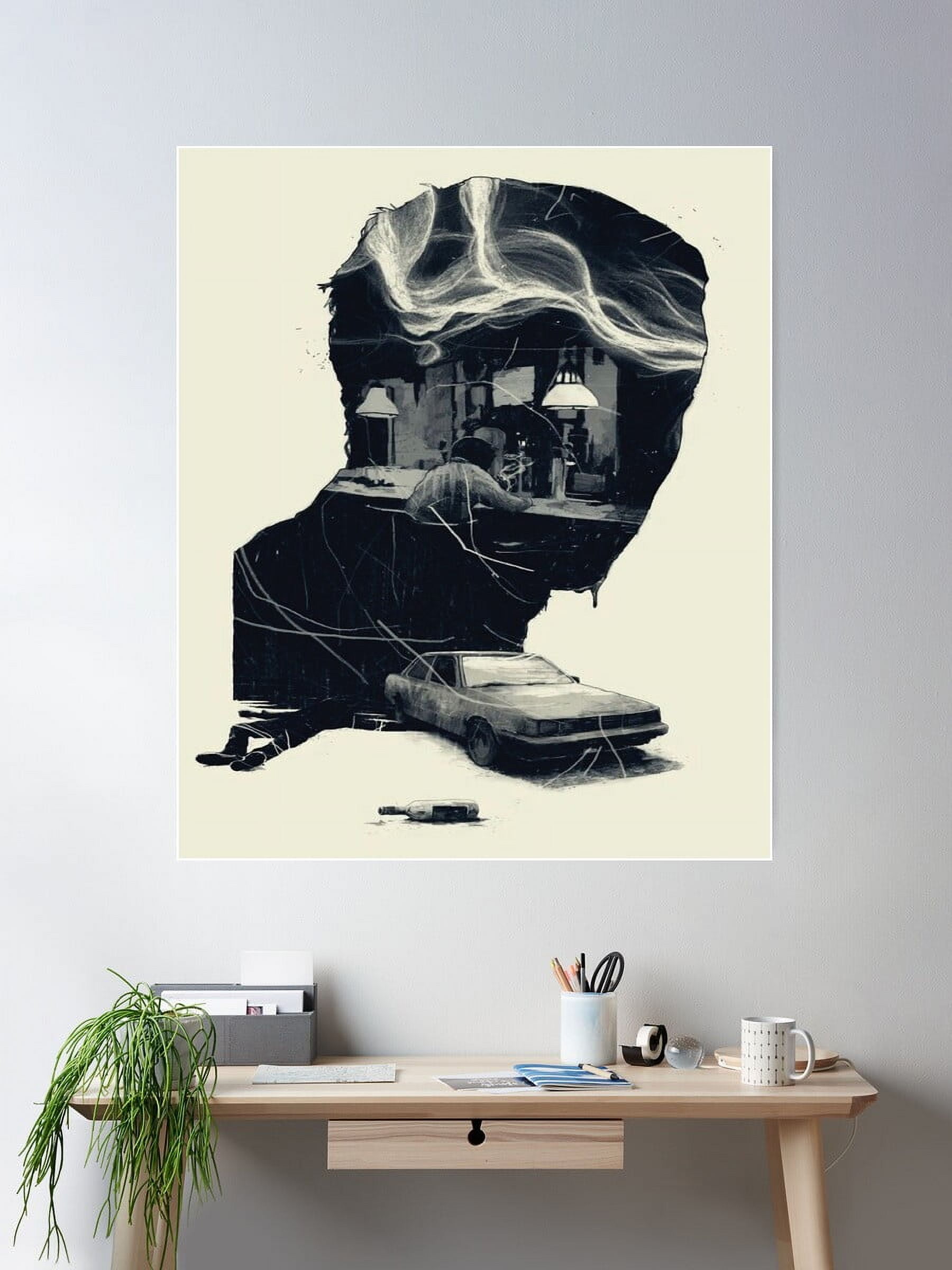 Kna Prints - Noir Reflection Of A Broken Past Poster , UNFRAMED-24x36 ...