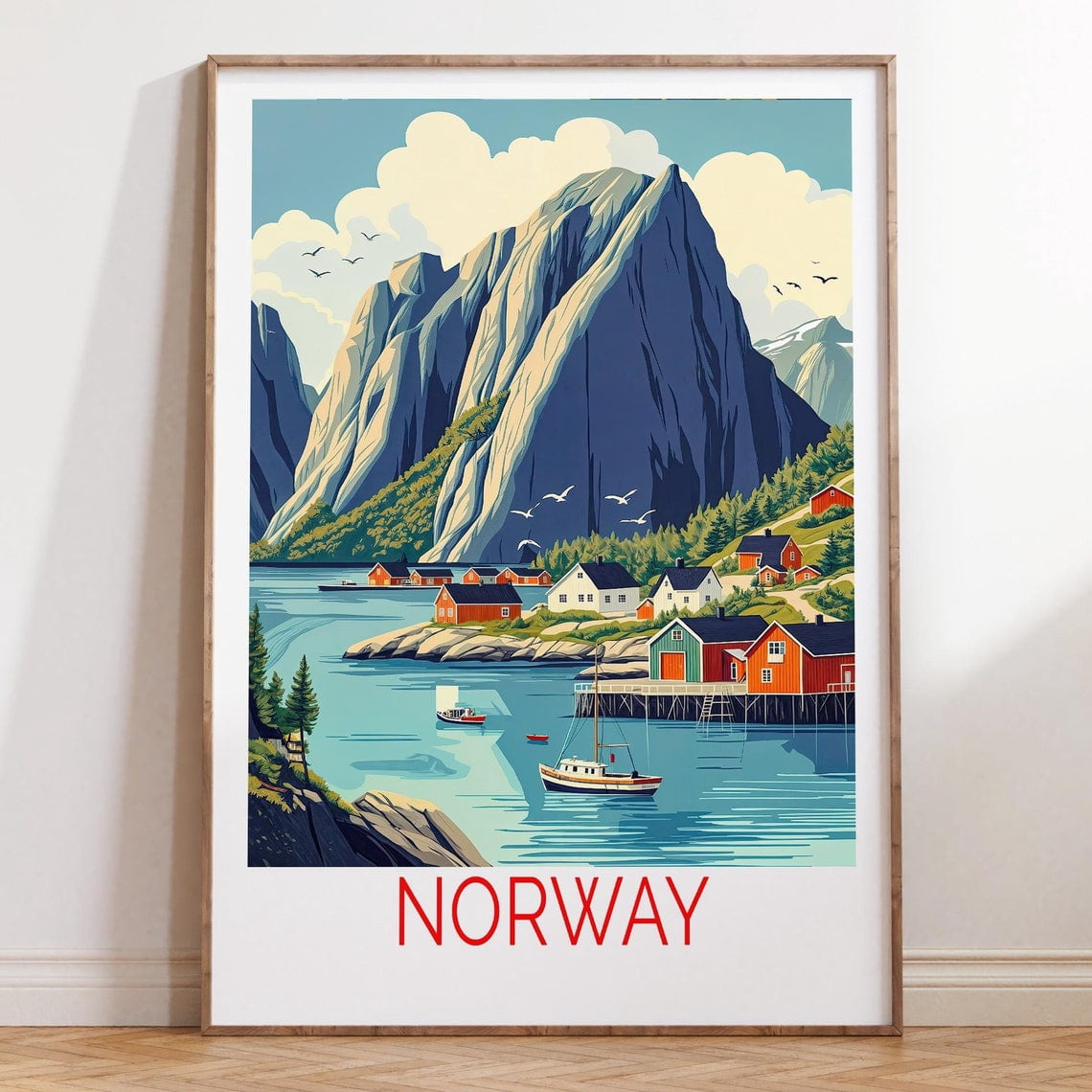 Kna Prints - Norway Scandinavia Poster, Scandinavia Wall Art, Norway ...