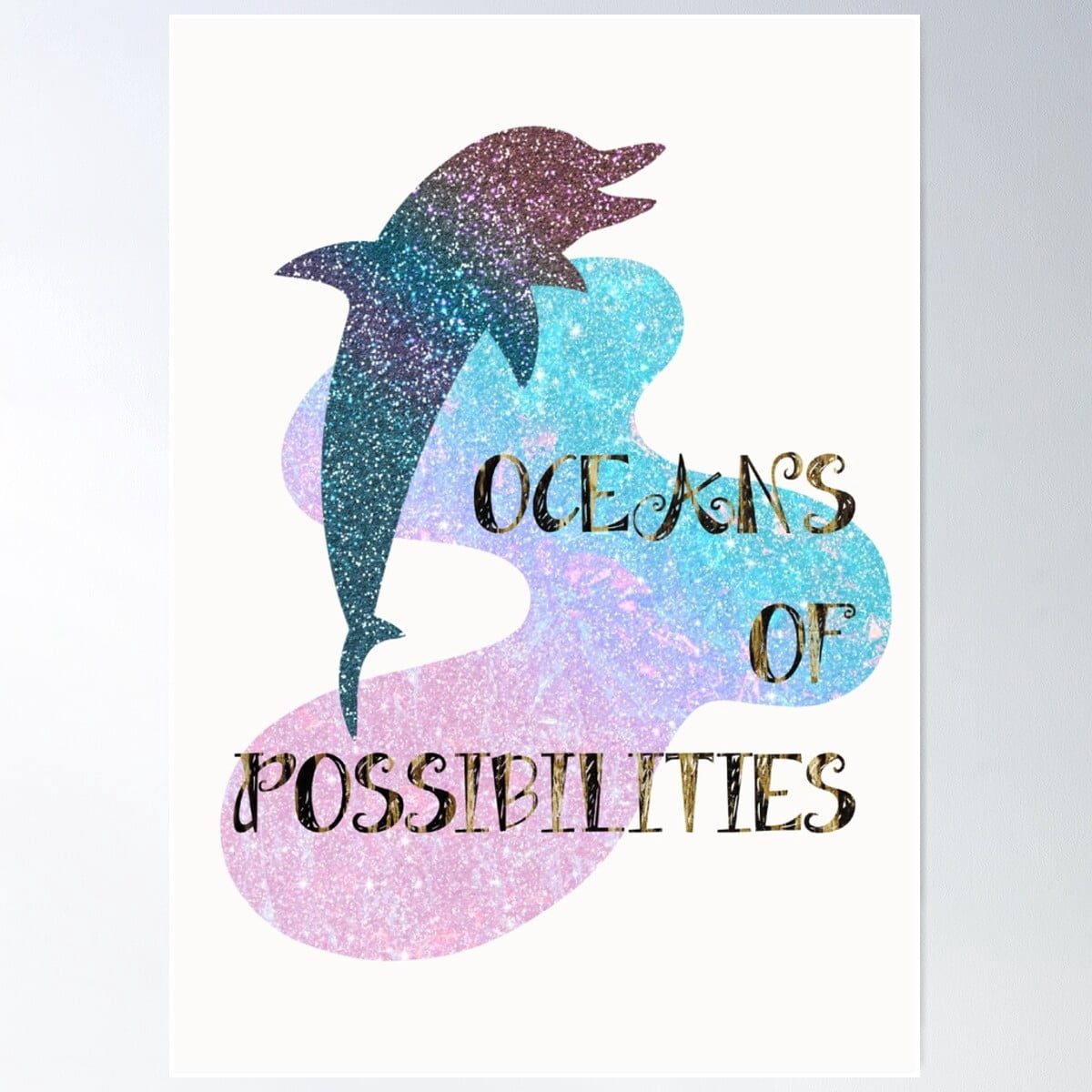 Kna Prints - Oceans Of Possibilities Poster Wall Art, Modern Wall Decor ...