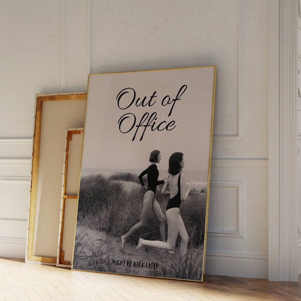 Kna Prints - Out Of Office Poster, Retro 70S Wall Print, Aesthetic ...