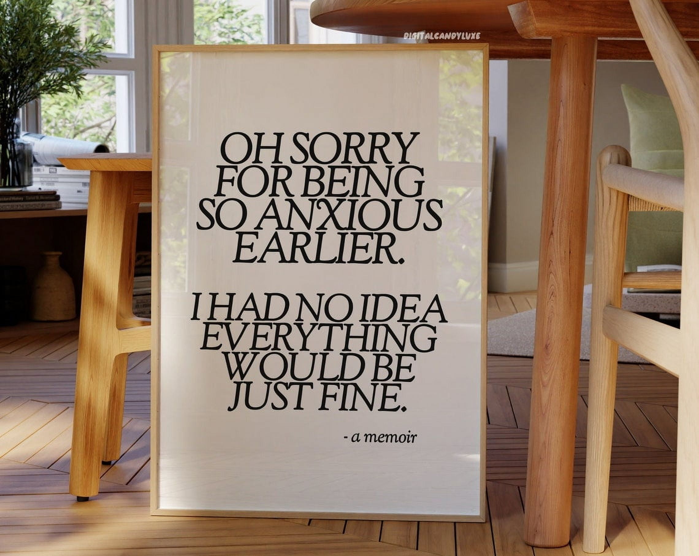 Kna Prints - Oh Sorry Print Black And White Wall Art Prints And Posters ...