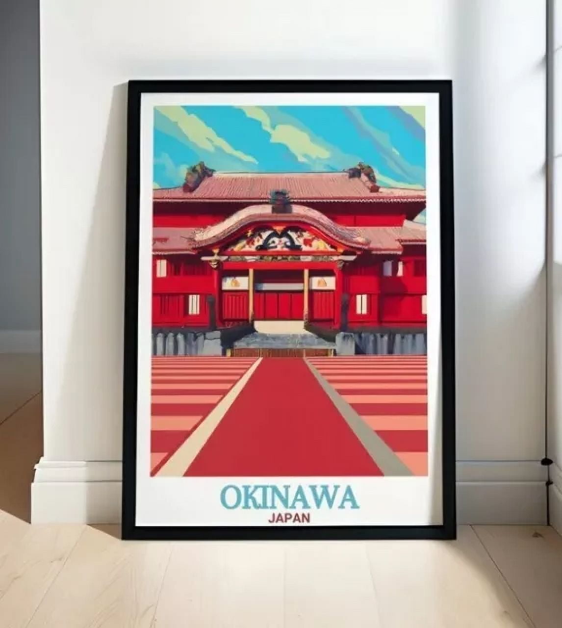 Kna Prints - Okinawa Island Wall Art -- Okinawa Travel Print And Shuri ...