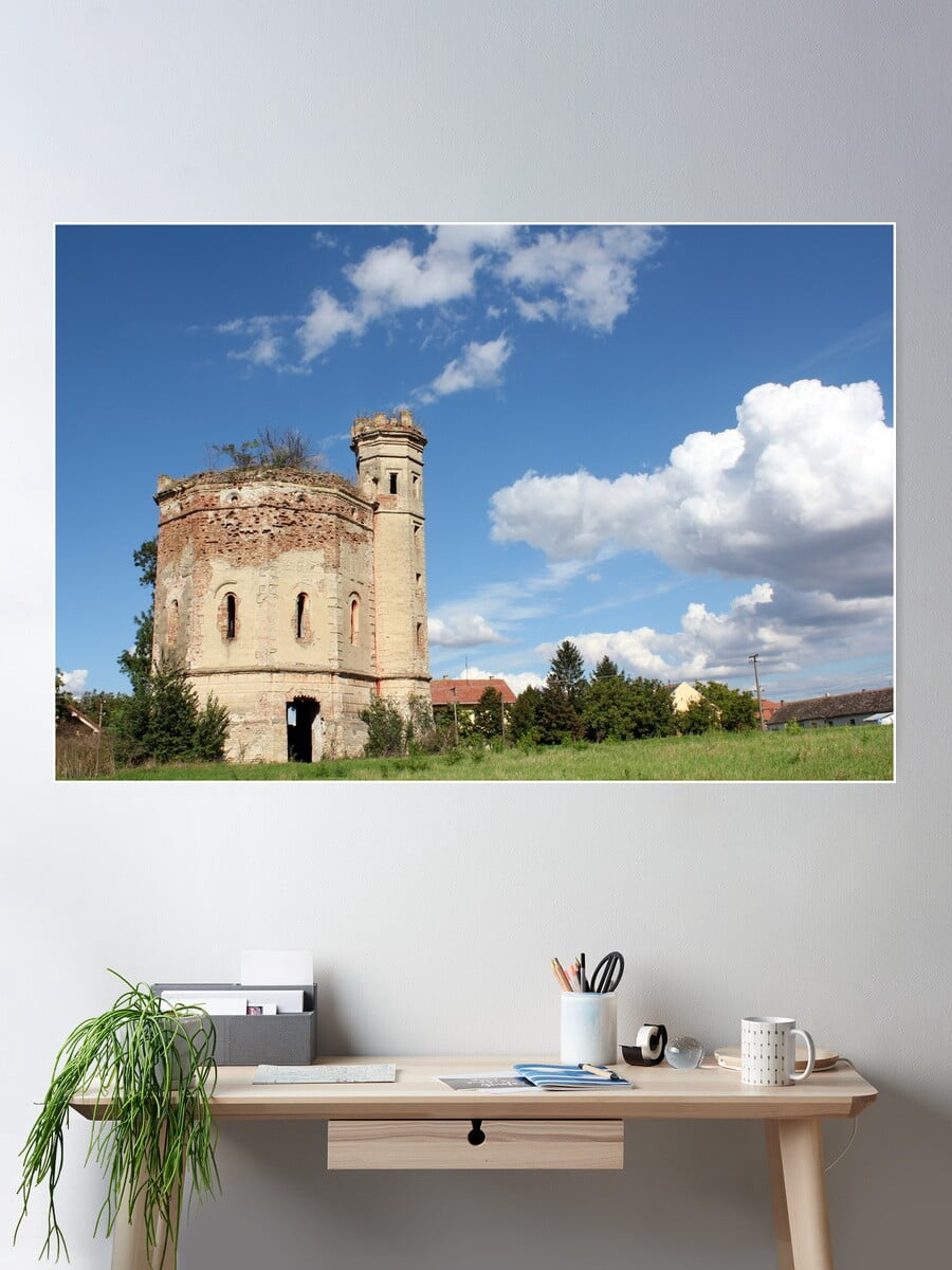 Kna Prints - Old Castle Ruin Eastern Europe Poster Wall Art, Modern ...