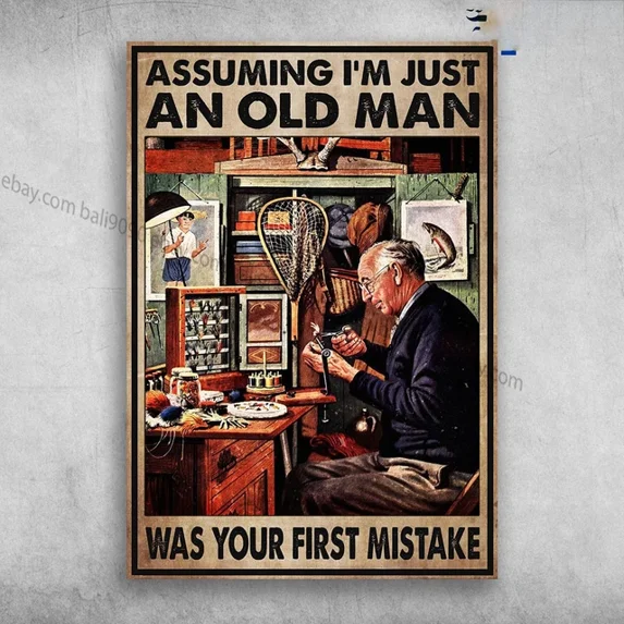 Kna Prints - Old Man Fixing - Assuming I'M Just An Old Man, Was Your ...