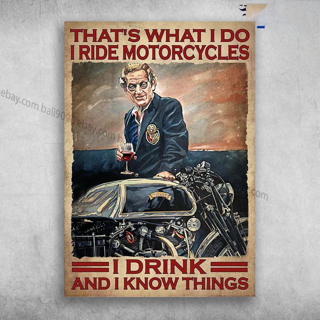 Kna Prints - Old Man Motorcycle, And Motorcycle - That'S What I Do, I ...