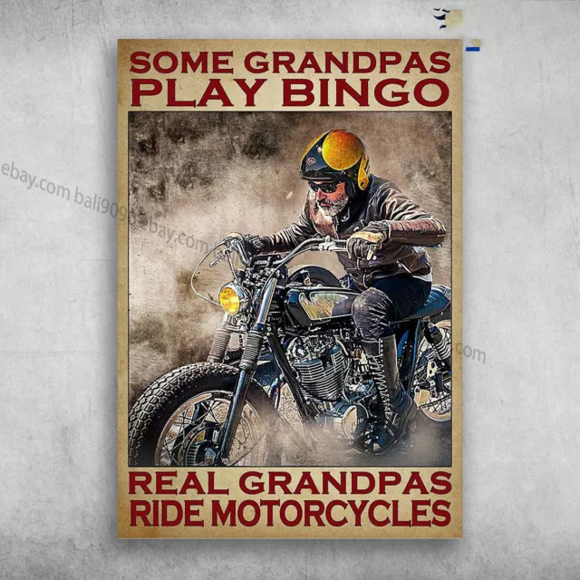 Kna Prints - Old Man Riding, Motorcycle Man - Some Grandpas Play Bingo ...