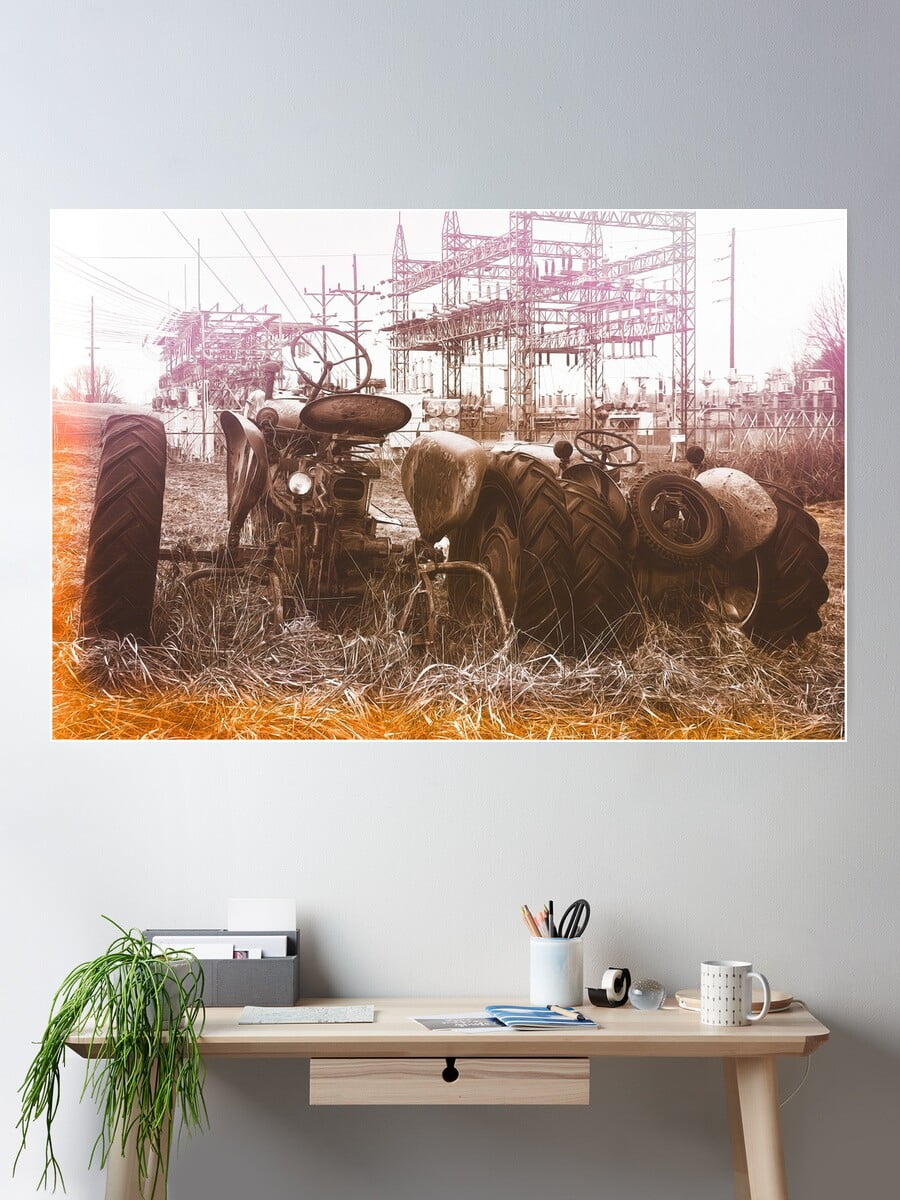 Kna Prints - Old Technology Meets Modern Infrastructure Poster ...