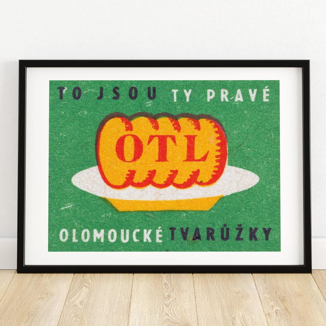 Kna Prints - Olomouc Cheese - Matchbox Print - Aesthetic Wall Art ...