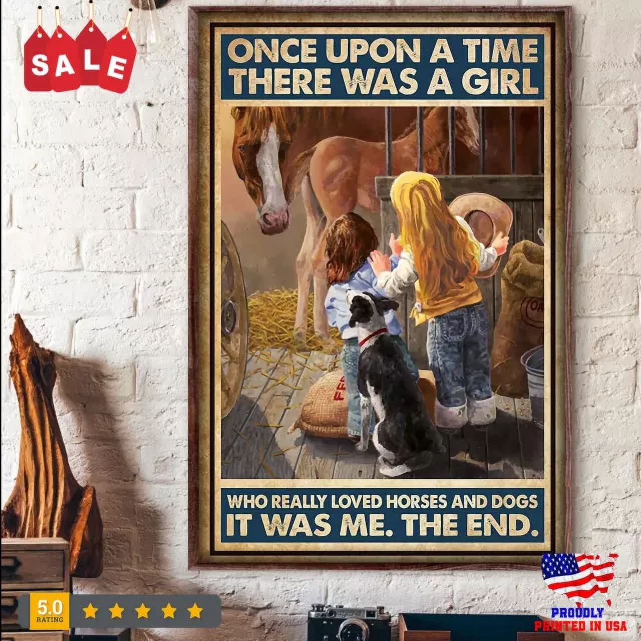 Kna Prints - Once Upon A Time Girl Really Wanted Become Love Horses And ...